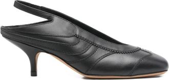 Dries Van Noten Femme, Chaussures, Noir, Taille: 36 EU Escarpins Slingback en Cuir