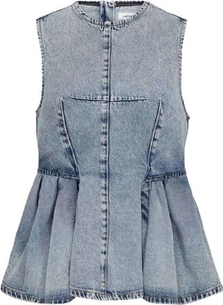 Co'Couture Femme, Blouses et Chemises, Bleu, Taille: 36 FR PancyCC Denim Top