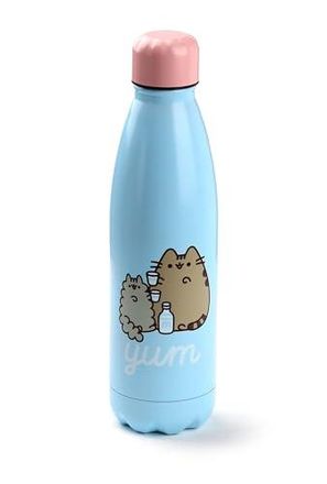 Puckator Pusheen die Foodie Katze wiederverwendbare isolierte Heiß & Kalt Trinkflasche aus Edelstahl 500ml