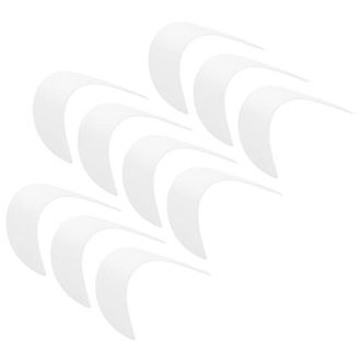 BESTONZON Lot de 10 Inserts en Plastique Blanc 154 X 52 CM pour Bord de Casquette Garçon et Filles Doublure de Visière de Casquette de Baseball Façonneur Léger 