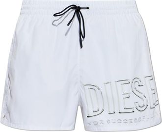 Diesel Homme, Maillots de bain, Blanc, Taille: XL Olympic-34-D-Core Swim Shorts