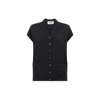 Alpha Studio Femme, Pulls, Noir, Taille: 40 FR Gilet Timeless