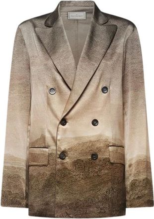 Pierre-Louis Mascia Femme, Vestes, Beige, Taille: 42 FR Adastrgum Jacket