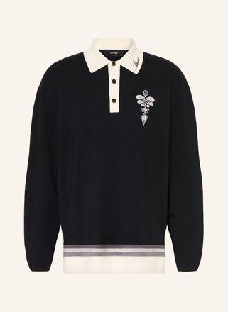 Amiri Amiri Strick-Poloshirt schwarz