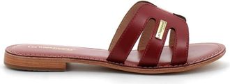 Les Tropeziennes Femme, Chaussures, Rouge, Taille: 40 EU Mules rouges en cuir Damia