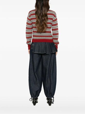 Guest In Residence Collegiate Sweater - Red
