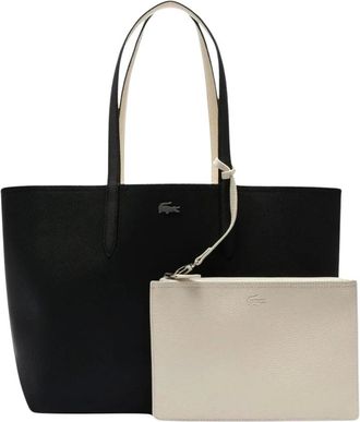 Lacoste Femme, Sacs, Noir, Taille: ONE Size Anna Reversible Tote