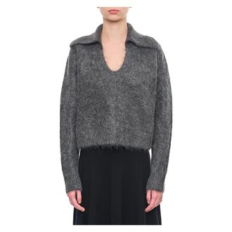 Loulou Studio Damen, Strickwaren, Grau, XSGr&ouml;&szlig;e