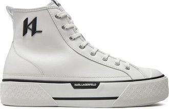 Karl Lagerfeld Sneakers aus Stoff KL50450 Weiß