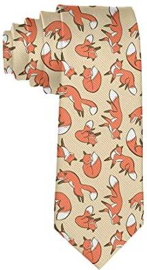 Generic Cravates amusantes pour homme et adolescent, renard