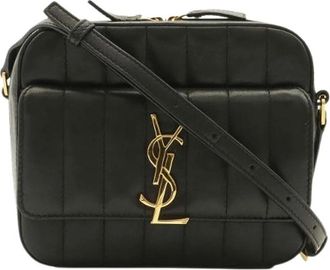 Saint Laurent Sac bandouli&egrave;re en toile Pre-owned - Femme - Pre-owned - Noir - Taille: ONE Size