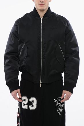 Off-white FOR EVER Padded Bomber ARROW with Decorative Zips Off-White
