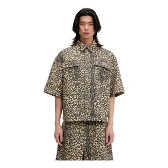 Rhude Leopard Boxy Work Shirt - - Shirts - Herren - Mehrfarbig - L