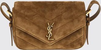 Saint Laurent LouLou Mini-Tasche aus gestepptem Veloursleder