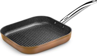 Monix Copper | Grill mit Streifen 28 x 28 cm, geschmiedetes Aluminium