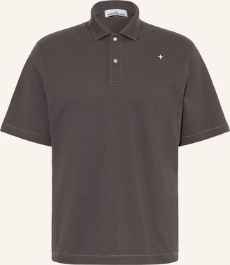 Stone Island Piqu&eacute;-Poloshirt Stellina grau