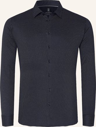 DeSoto Desoto Jerseyhemd Slim Fit blau