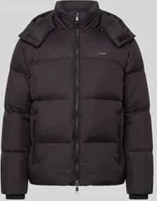 Calvin Klein Regular Fit Daunenjacke mit abnehmbarer Kapuze