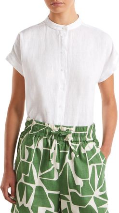 Benetton Damen Bluse 5bmldq077 Hemd, Optisches Weiß 101, X-Large