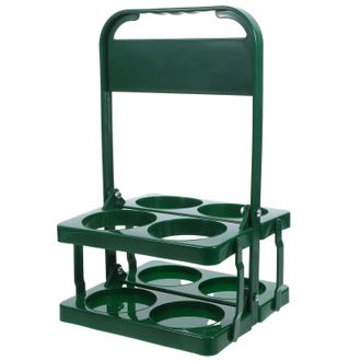 DOITOOL Klappbarer Bierflaschenträger aus Leichtem Stabilem Faltbarer Flaschenhalter mit Fächern für Bier Weinflaschen als Tragbarer Getränkekorb für Partys u