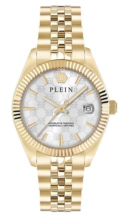 Philipp Plein Date Superlative Gold Damen Armbanduhr PWYFA1026