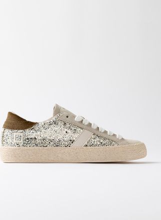 D.A.T.E. hill low glitter platinum