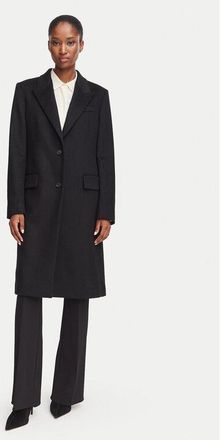 HUGO BOSS Wollmantel 50574982 Schwarz Regular Fit