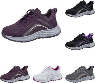 Generic Baskets l&eacute;g&egrave;res et respirantes pour femme - Chaussures de course &agrave; pied antid&eacute;rapantes - Chaussures de sport plates &agrave; lacets - Pour le fitness et les 