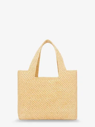 Loewe Womens Handbag Paulas Ibiza Raffia Beige Handbags Hand Bags