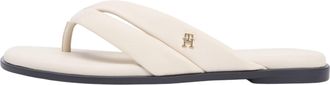 Tommy Hilfiger Damen Elevated Toe Post LTH Fw0fw09216 Flache Sandalen, BEIGE (Classic Beige), 36 EU