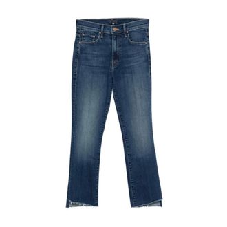 Mother Femme, Jeans, Bleu, Taille: W29 The Insider Crop Step Fray