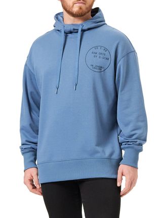G-Star RAW Herren Back Graphic Loose Hooded Sweatshirt, Blau (Azul D22233-A613-2182), M