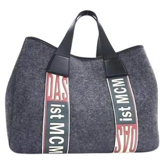 MCM unisex, Pre-owned, Gris, Taille: ONE Size Sac &agrave; bandouli&egrave;re en feutre Pre-owned