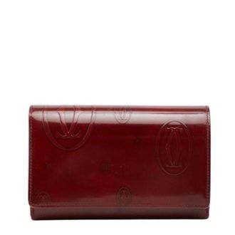Cartier Portefeuille long (bi-pli) Pre-owned - Femme - Pre-owned - Rouge - Taille: ONE Size