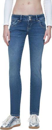 LTB Jeans Jeans Molly 200 Damen-Jeans in Blau Low Rise hergestellt aus Baumwollmischung, Gr&ouml;&szlig;e 28, 34