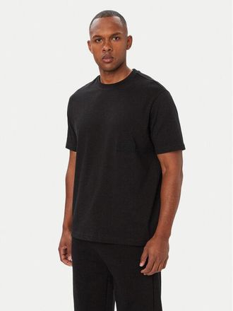 HUGO BOSS T-Shirt Structure 50564097 Schwarz Relaxed Fit