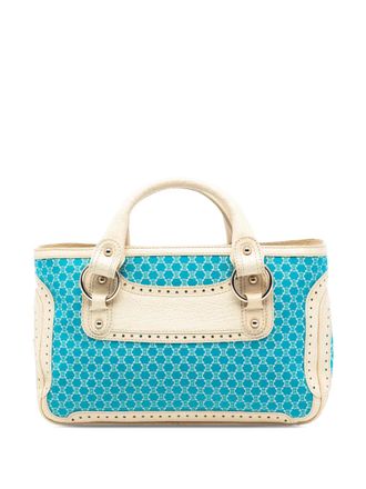 Celine sac &agrave; main Macadam Canvas Boogie (2000-2006) - Bleu