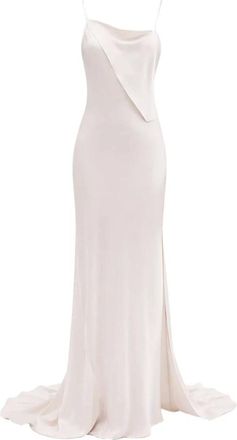 Ann Demeulemeester Femme, Robes, Rose, Taille: 42 FR Robe longue fendue Aaricia