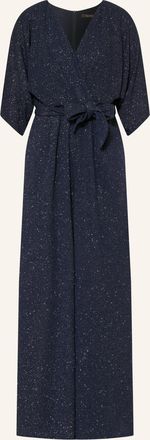Vera Mont Jersey-Jumpsuit In Wickeloptik Mit Glitzegarn blau