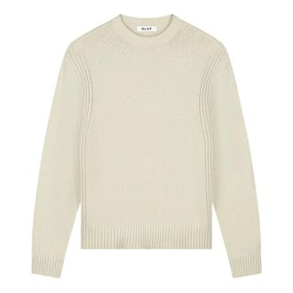 Olaf Hussein Essential Strick-Rundhalspullover - - Knitwear - Herren - Beige - S