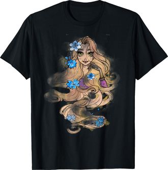Disney Tangled Rapunzel Watercolors Portrait T-Shirt