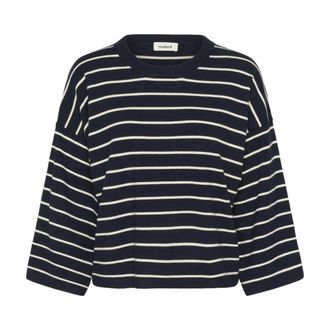 Soaked In Luxury Femme, Pulls, Bleu, Taille: 42 FR Maille ras du cou