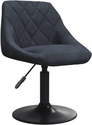 vidaXL Chaise de salle à manger Gris foncé Velours