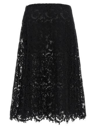 Fendi Macram&eacute; Lace Skirt - Black