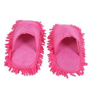 Soimiss Pantoufles de Nettoyage Microfibre pour Femme Chaussons Intérieur Antidérapants Absorbants et Chauds pour Sols et Poils