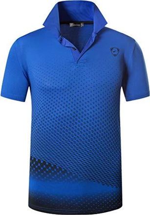 Jeansian Jeansian Polo Tee Shirt Poloshirt Homme Golf Tennis Bowling Manches Courtes LSL195 Blue XL