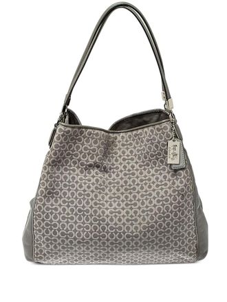 Coach sac porté épaule Edie pre-owned - Gris