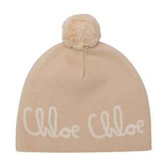 Chlo&eacute; Femme, Accessoires, Beige, Taille: XL Bonnet Enfilable