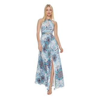 Marciano Femme, Robes, Bleu, Taille: 40 FR Robe longue imprim&eacute; all over