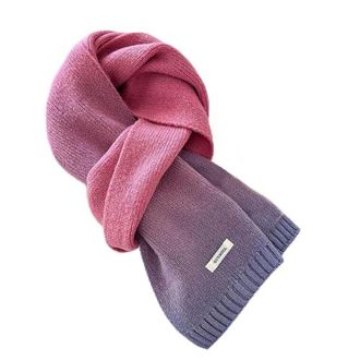 Generic &Eacute;charpe dhiver et cache-cou en tricot doux avec un confort luxueux et un style polyvalent, lilas, taille unique